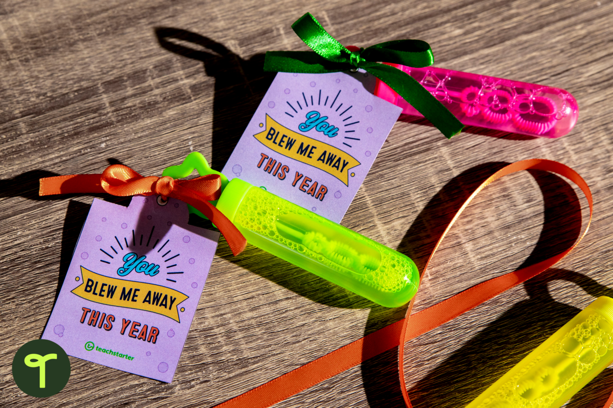 Student Gift Tags – You Blew Me Away This Year | Teach Starter