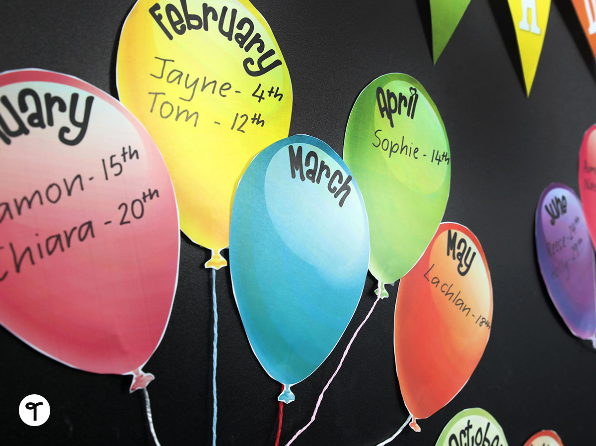 5 Classroom Birthday Bulletin Board Ideas + More Ways to Celebrate ...