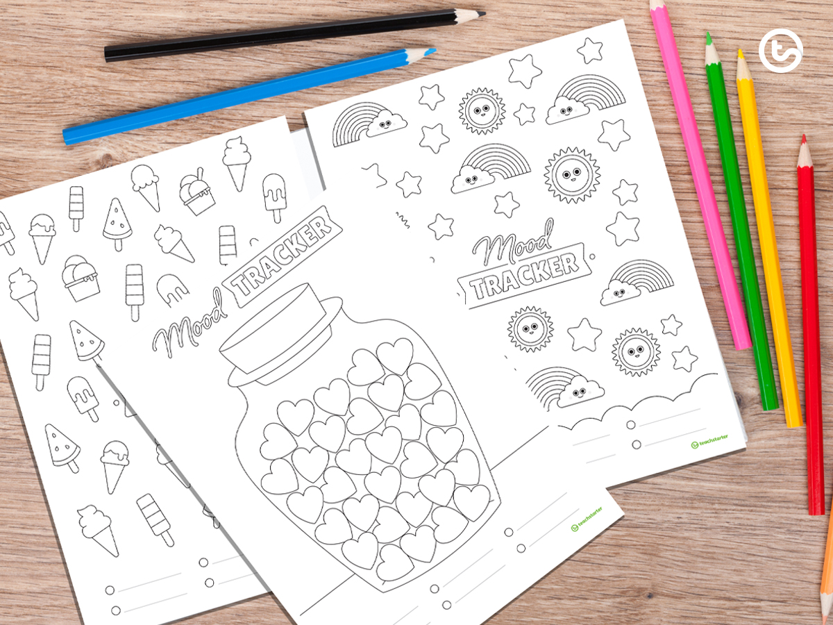12 Adorable Printable Mood Trackers for Kids (and Adults) | Teach Starter