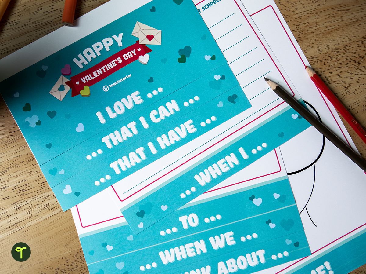 Valentine's Day Flip Book Template | Teach Starter