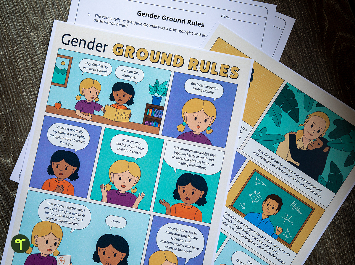 International Women's Day Gender Ground Rules – Comic and Activity ...