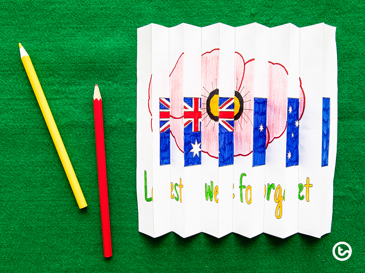 Poppy and Flag Agamograph | Teach Starter