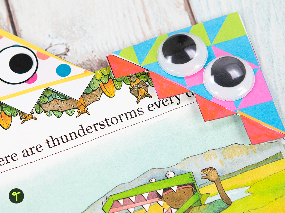 Corner Bookmark Craft Template | Teach Starter