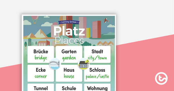 The – German Language Poster | Teach Starter