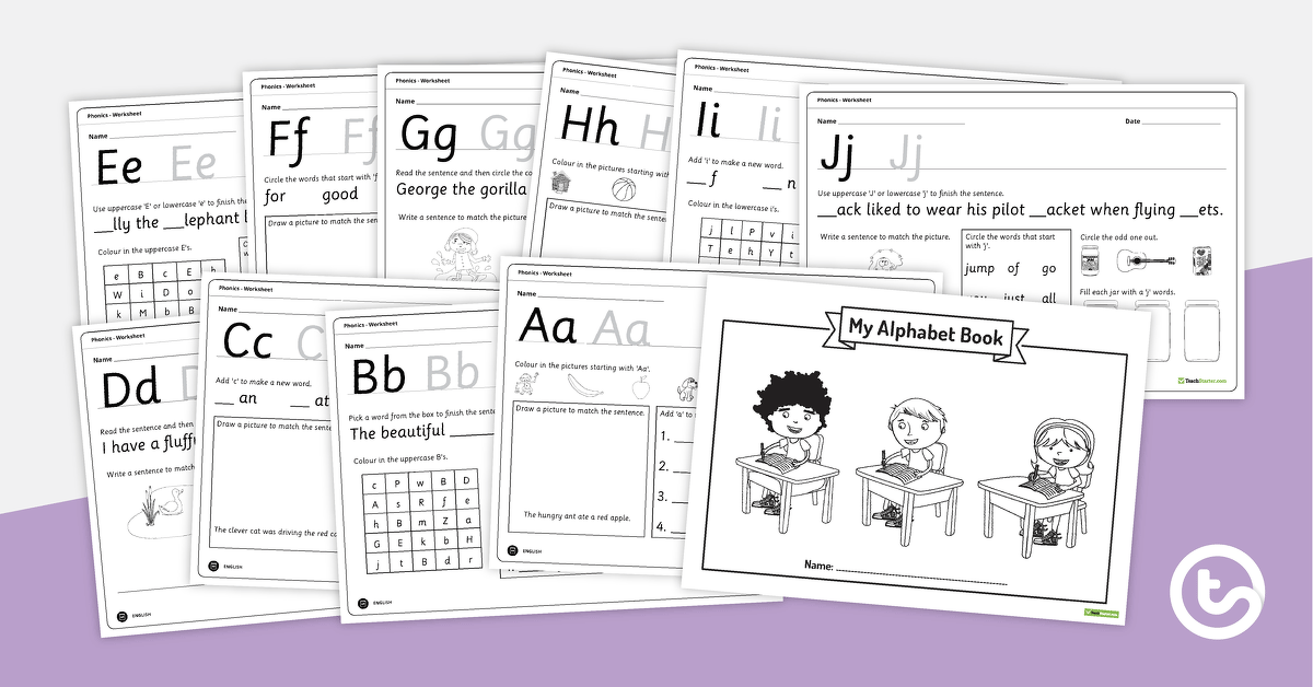 Letter Bb - Alphabet Worksheet | Teach Starter