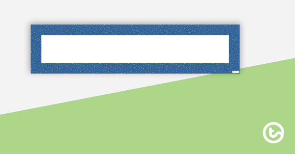 Squiggle Pattern Themed Display Banner | Teach Starter