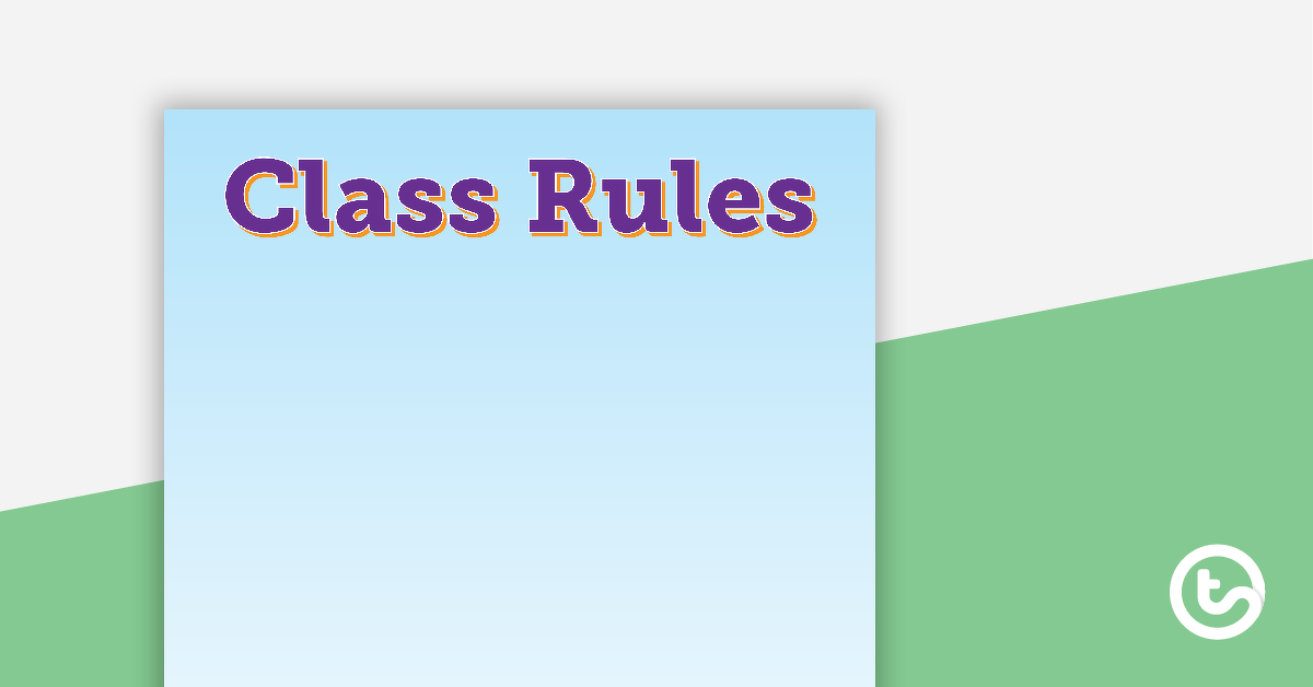 Pencils - Class Rules | Teach Starter