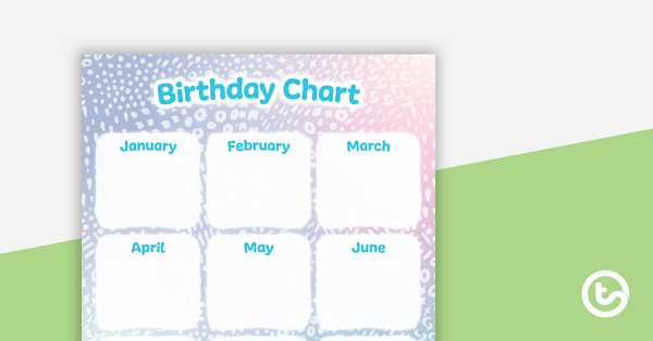 Colourful Insects – Happy Birthday Chart | Teach Starter